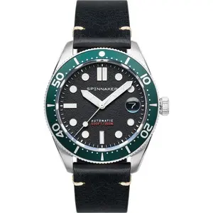 SPINNAKER Croft Midsize Automatic Strap Watch - Black