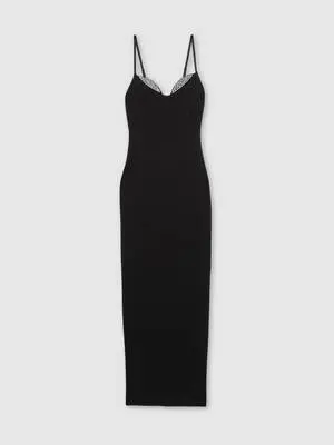 Good American Crystal-trim Maxi Dress