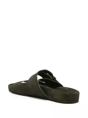 ANCIENT GREEK SANDALS Diogenis Slides - Green
