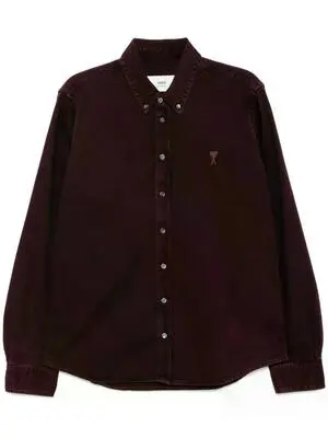 Ami Logo-embroidered Shirt