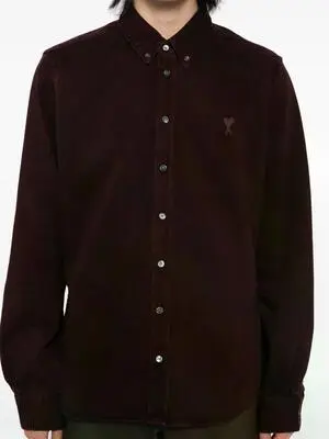 Ami Logo-embroidered Shirt