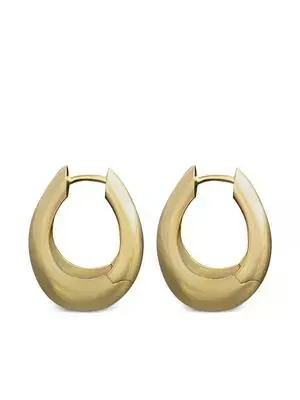 ANANYA 18k Yellow Diamond Hoop Earrings - Gold