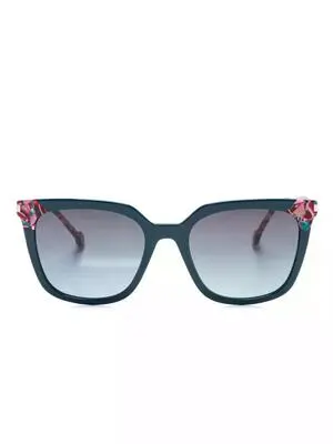 Carolina Herrera Butterfly-frame Sunglasses - Blue
