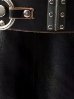 Prada Large Buckle Detail Tote Bag - Black