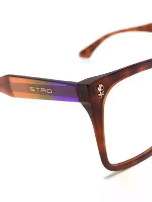 Etro Square-frame Glasses - Brown