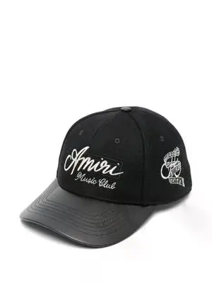 Amiri Logo-embroidered Cap - Black