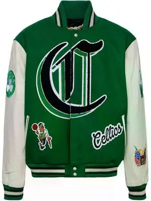 JEFF HAMILTON Boston Celtics Bomber Jacket - Green