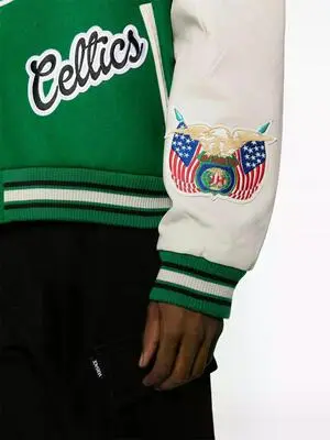 JEFF HAMILTON Boston Celtics Bomber Jacket - Green