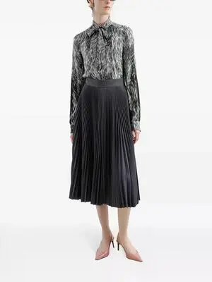 Dolce & Gabbana Plissé-effect Midi Skirt