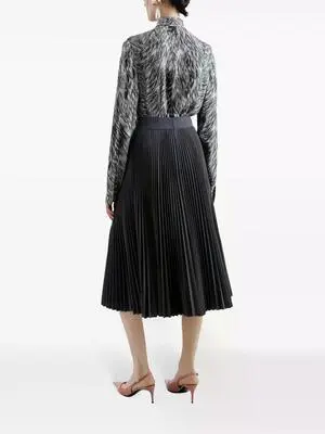 Dolce & Gabbana Plissé-effect Midi Skirt