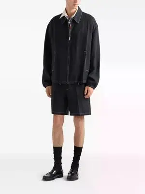 Prada Cotton Blouson Jacket - Black
