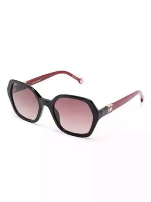 Carolina Herrera Hexagonal Sunglasses