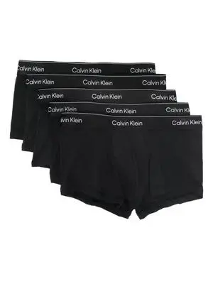 Calvin Klein Logo-waistband Briefs - Black