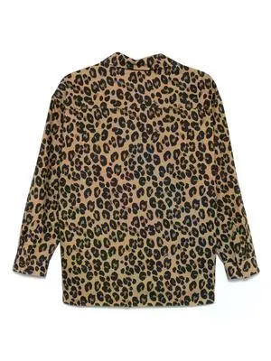 Aspesi Animal-print Shirt - Brown
