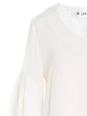 DI.LA3 PARI' Di.la3 Pari Puff-sleeve Blouse