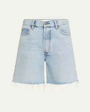 FRAME The Timeless Denim Shorts - Ltblue
