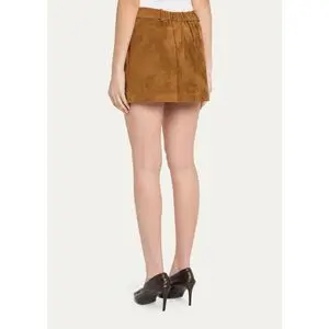 AEXAE Suede Mini Skirt