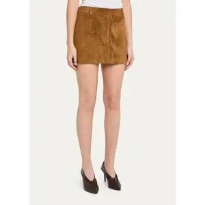 AEXAE Suede Mini Skirt
