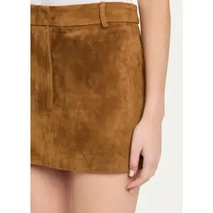 AEXAE Suede Mini Skirt