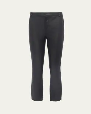 L'Agence Ketra Baby Bootcut Leather Trousers