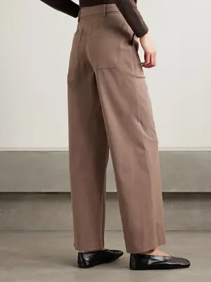 Theory Belted Straight-leg Twill Pants