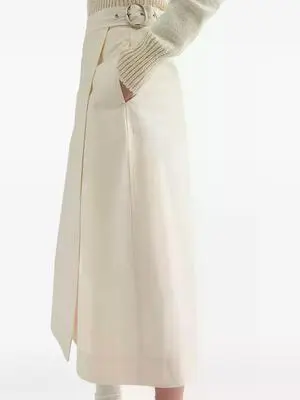 JIL SANDER A-line Midi Skirt With Buckle