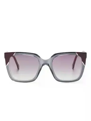 Carolina Herrera Square Frame Sunglasses - Grey