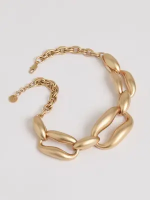 REISS Lydia Sculpted Link Necklace