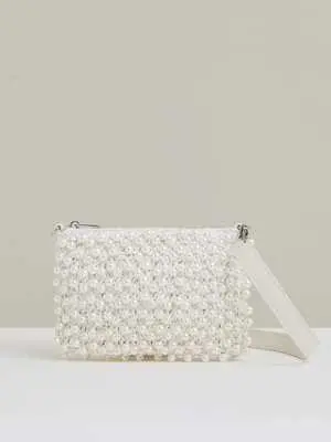 REISS Dani Faux-pearl Shoulder Bag