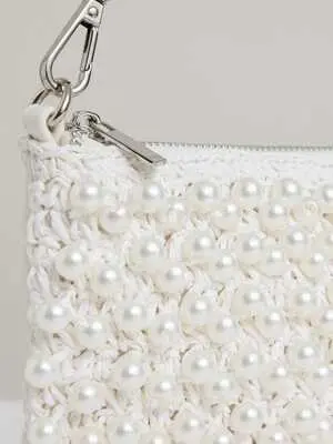 REISS Dani Faux-pearl Shoulder Bag