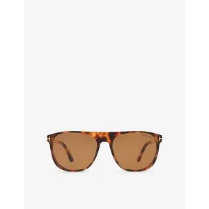 TOM FORD Tom Ford Lionel Square-Frame Sunglasses Brown