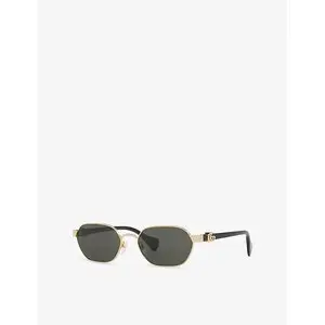 Gucci Gg1593s Octagon Sunglasses - Gold
