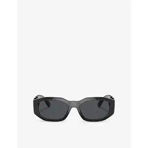 Versace Ve4361 Rectangular Sunglasses - Black