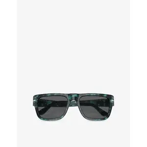 Persol Rectangle-frame Acetate Sunglasses - Blue