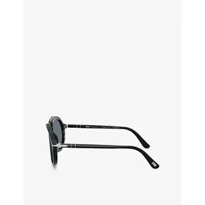Persol Pilot-frame Polarised Sunglasses - Black