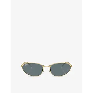 Ray-ban Irregular-frame Sunglasses - Gold