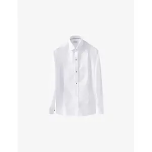 Eton Long-sleeved Contemporary-fit Cotton Shirt - White