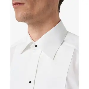 Eton Long-sleeved Contemporary-fit Cotton Shirt - White