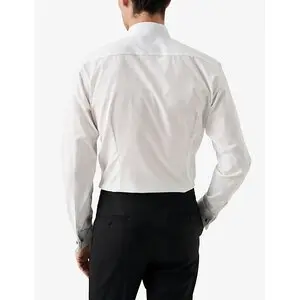 Eton Long-sleeved Contemporary-fit Cotton Shirt - White