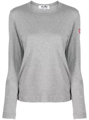 Play Comme Des Garcon X The Artist Invader Pixelated-appliqué T-shirt - Grey