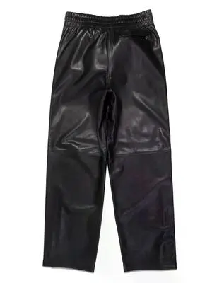 PURPLE BRAND Side-zip Leather Trousers