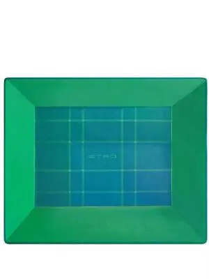 Etro Logo-print Tray - Green