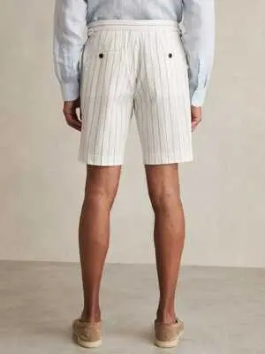 REISS Regatta Pinstripe Cotton-blend Shorts
