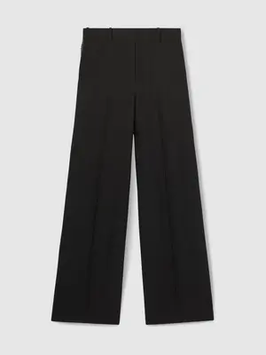 REISS Daria Atelier Crepe Wide Leg Trousers