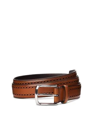Allen Edmonds Manistee Burnished Leather Belt - Walnut