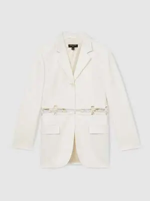 REISS Leia Atelier Rope Detail Blazer