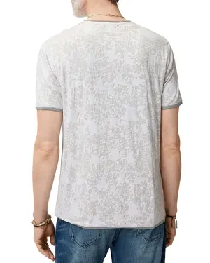 John Varvatos Reyes Reversible Burnout Tee - White