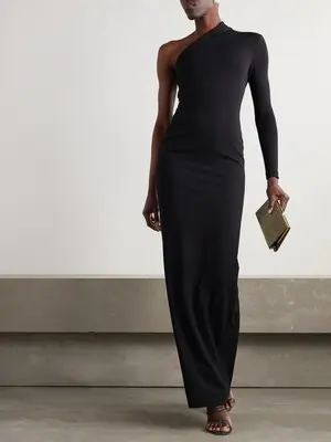 Solace London Joana One-sleeve Gown - Black