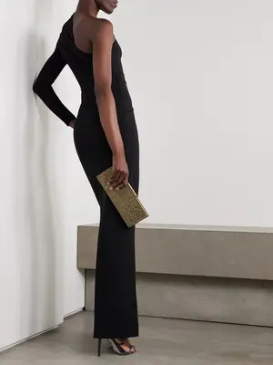 Solace London Joana One-sleeve Gown - Black