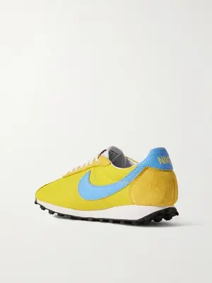 Nike Ld-1000 Leather And Suede-trimmed Mesh Sneakers - Yellow